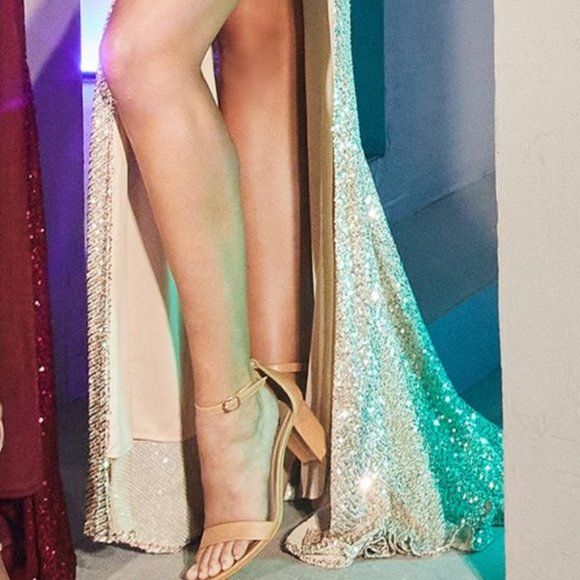 Cinderella | Dresses | New Rosegold Slotted Skirt Long Off Shoulder ...